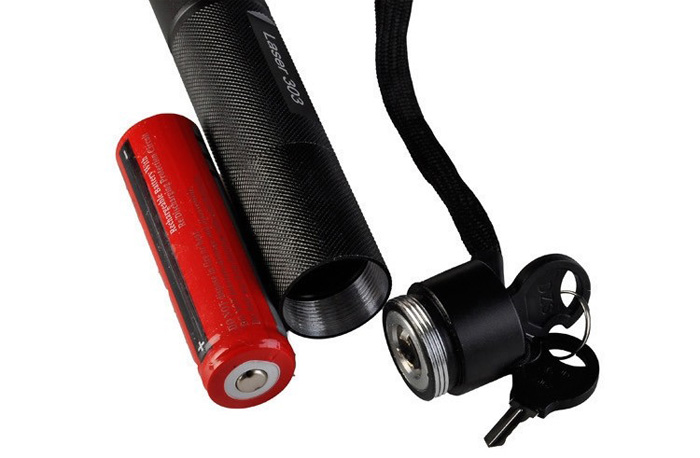 200mw Portable Green 303 laser pointer with safety key - $43.00,laser ...